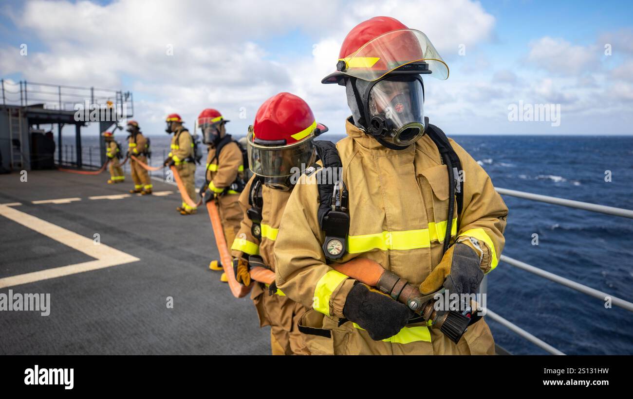 SOUTH CHINA SEA (Dec. 6, 2024) – Sailors assigned to the submarine ...