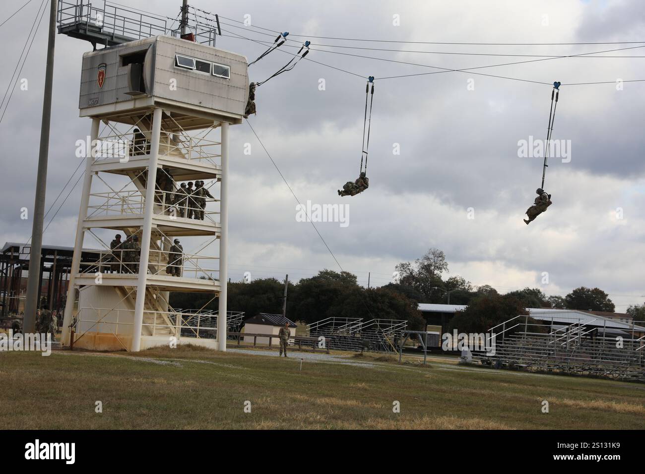 U.S. military servicemembers attending the Basic Airborne Course (BAC ...