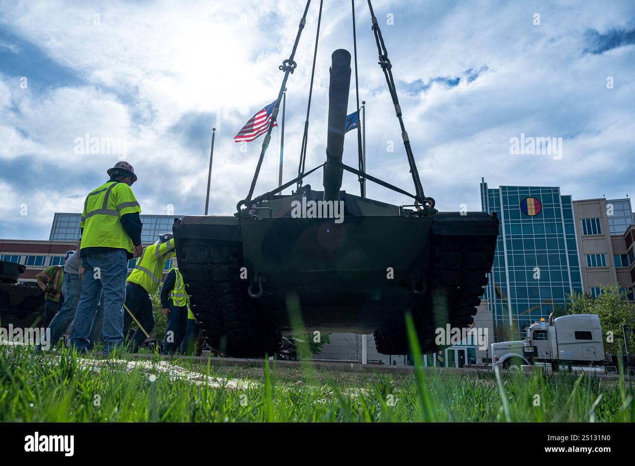 U.S. Army Soldiers, employees and contractors from W.O. Grubb Crane ...