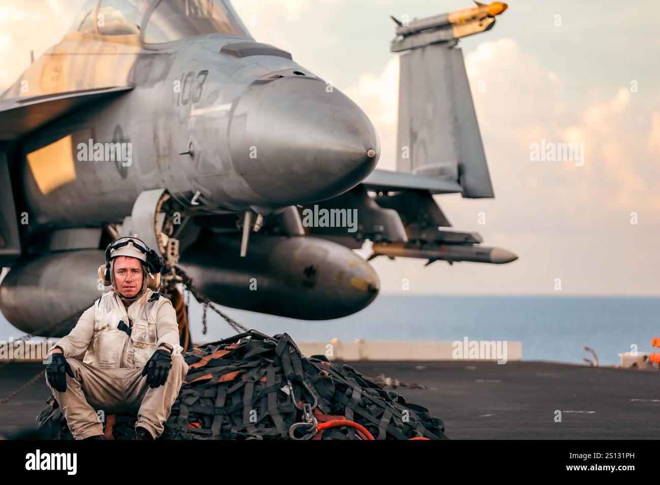 SOUTH CHINA SEA (MAY 14, 2024) U.S. Navy Lt. Cmdr. Tyler Pal from ...