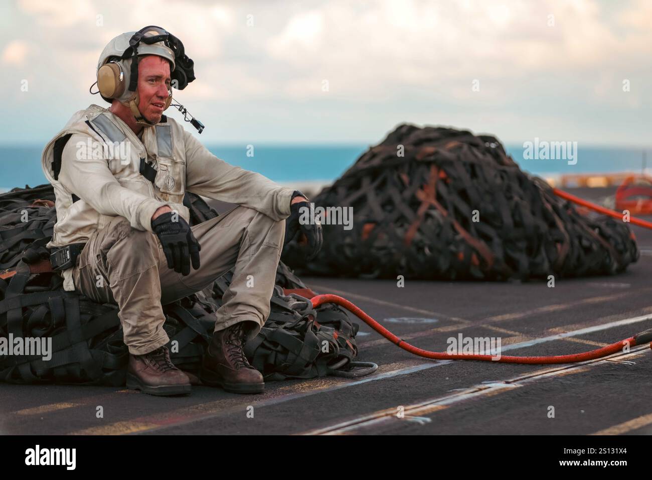 SOUTH CHINA SEA (MAY 14, 2024) U.S. Navy Lt. Cmdr. Tyler Pal from ...