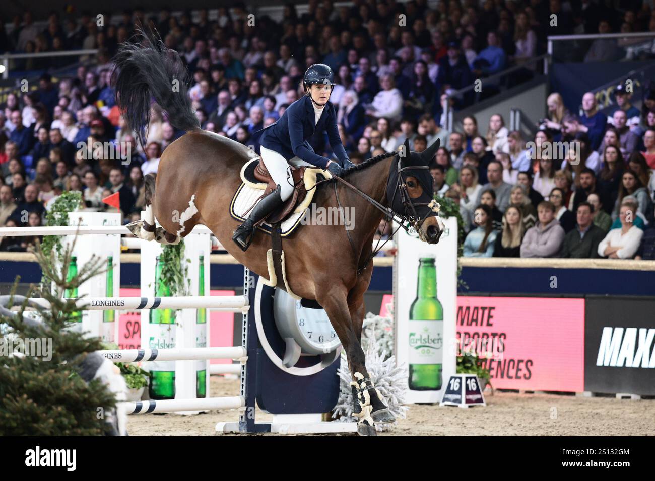 Deirdre Reilly of Ireland with Derryglen Othello during the Longines ...