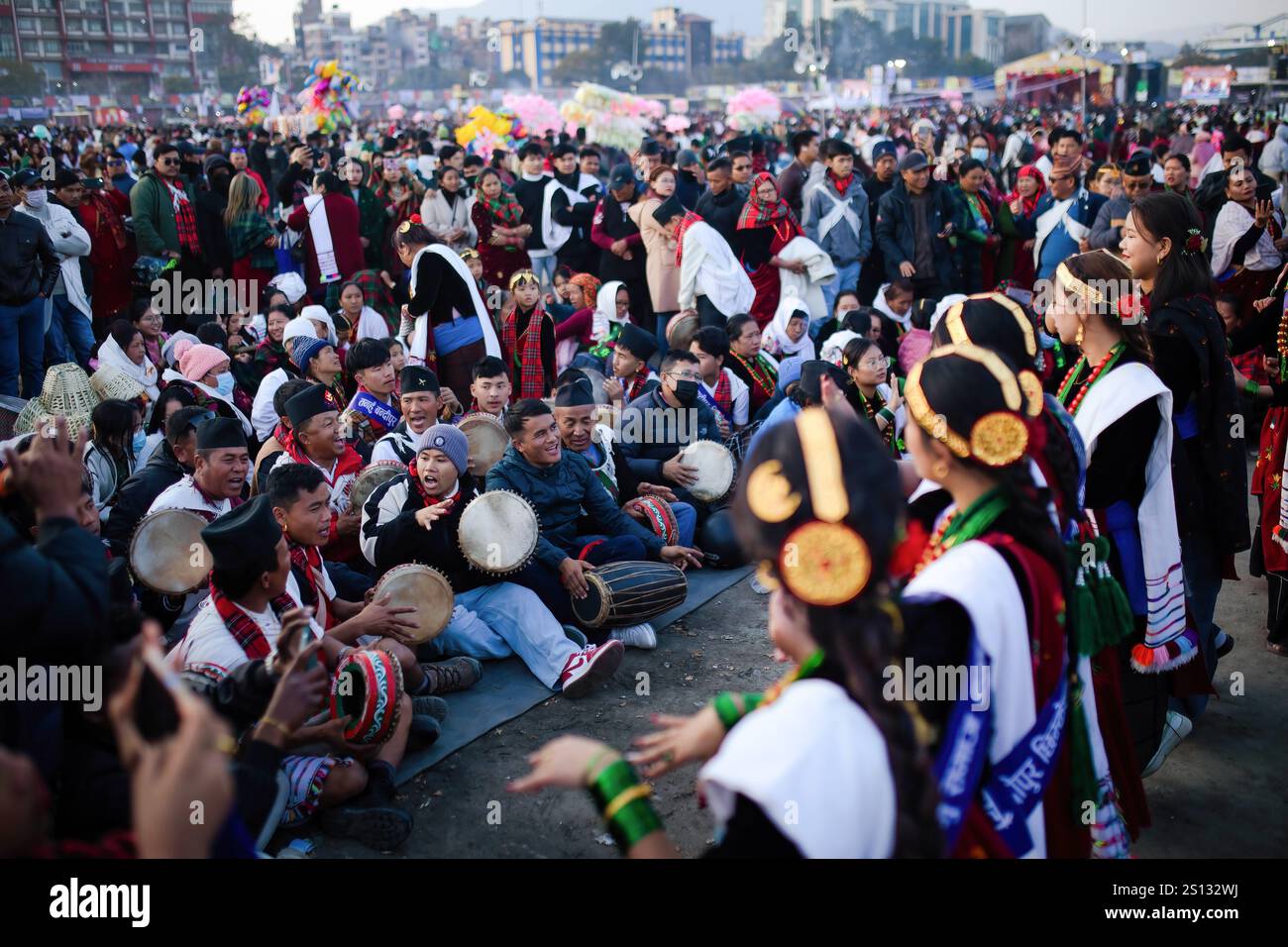 Gurung traditional attire hi-res stock photography and images - Alamy