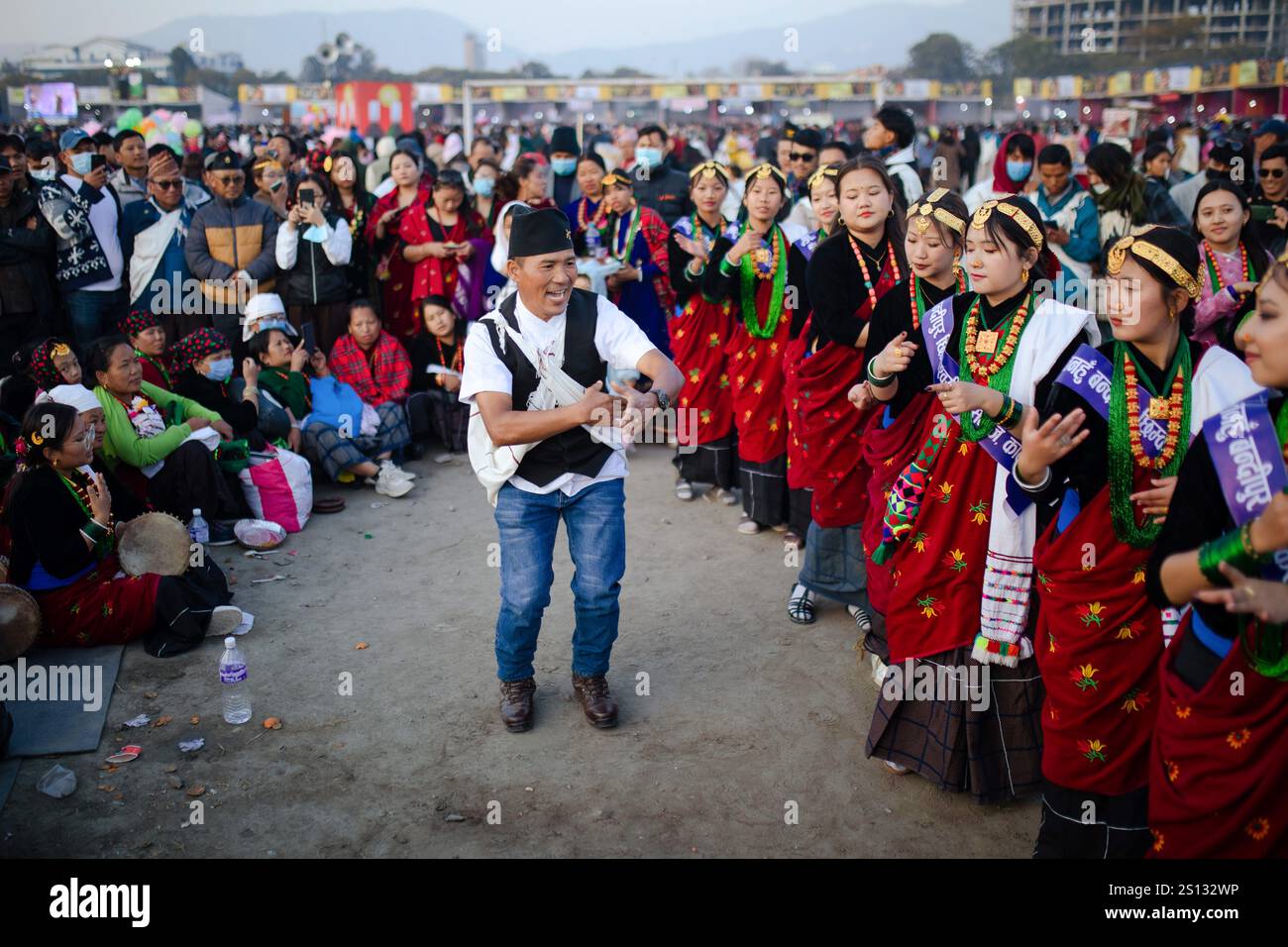 Kathmandu, Nepal. 30th Dec, 2024. People of the Gurung community ...