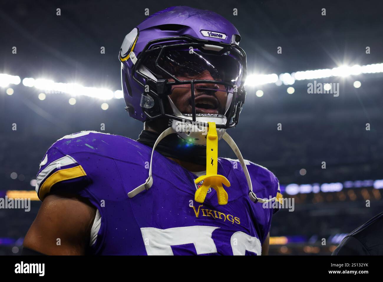 Minnesota Vikings linebacker Jonathan Greenard walks off the field ...