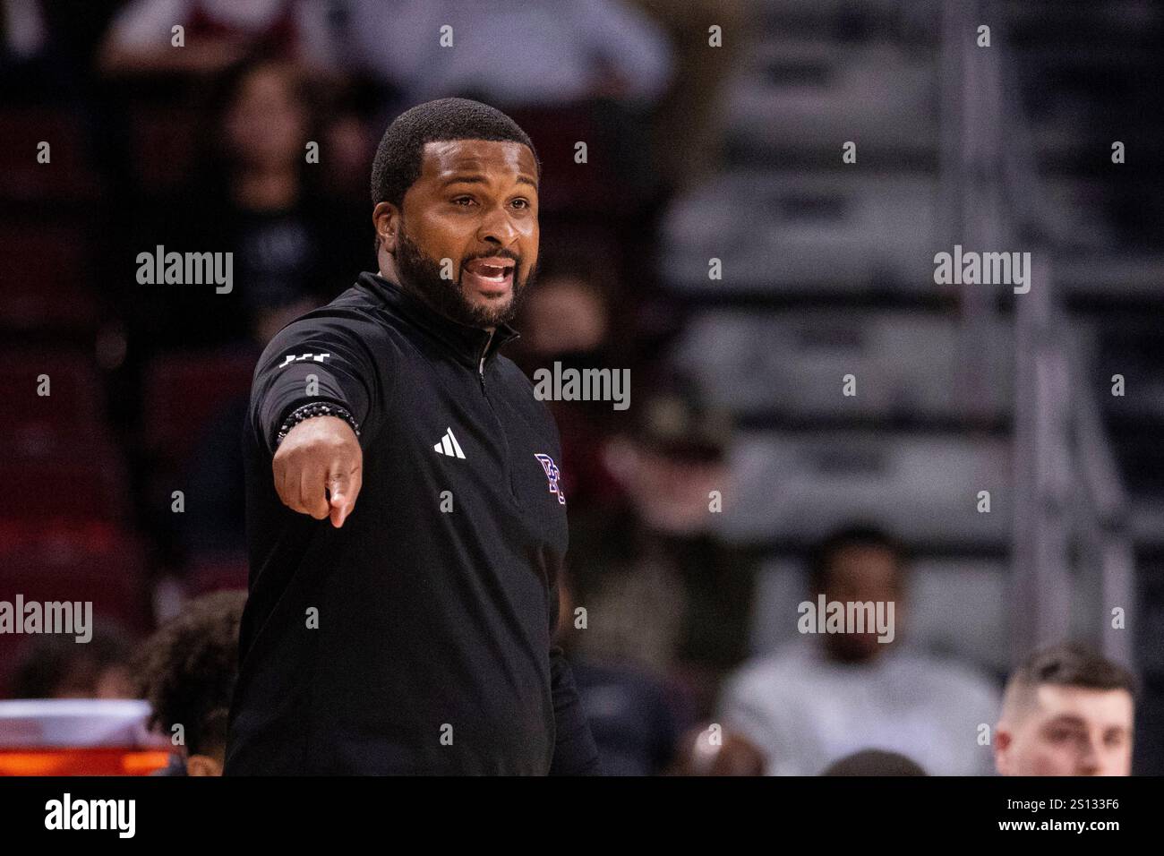 December 30, 2024: Presbyterian head coach Quinton Ferrell calls out a ...