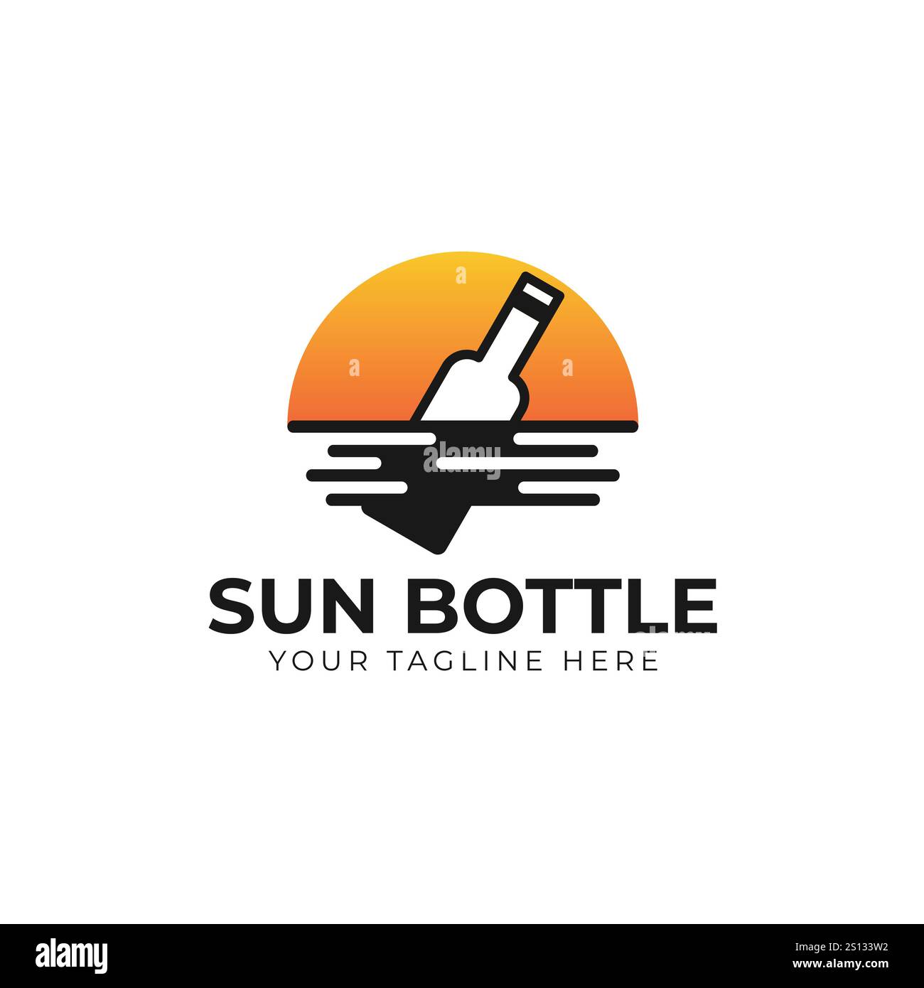 Sun alcohol Stock Vector Images - Alamy