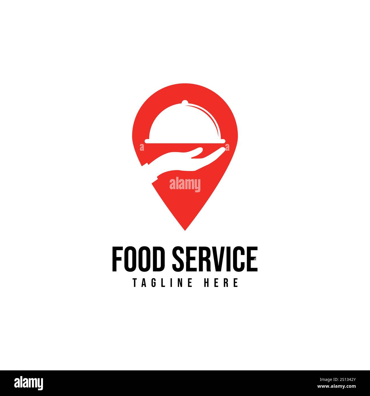 Local food delivery logo template design. meal dish icon. Restaurant deliver emblem. Catering ...