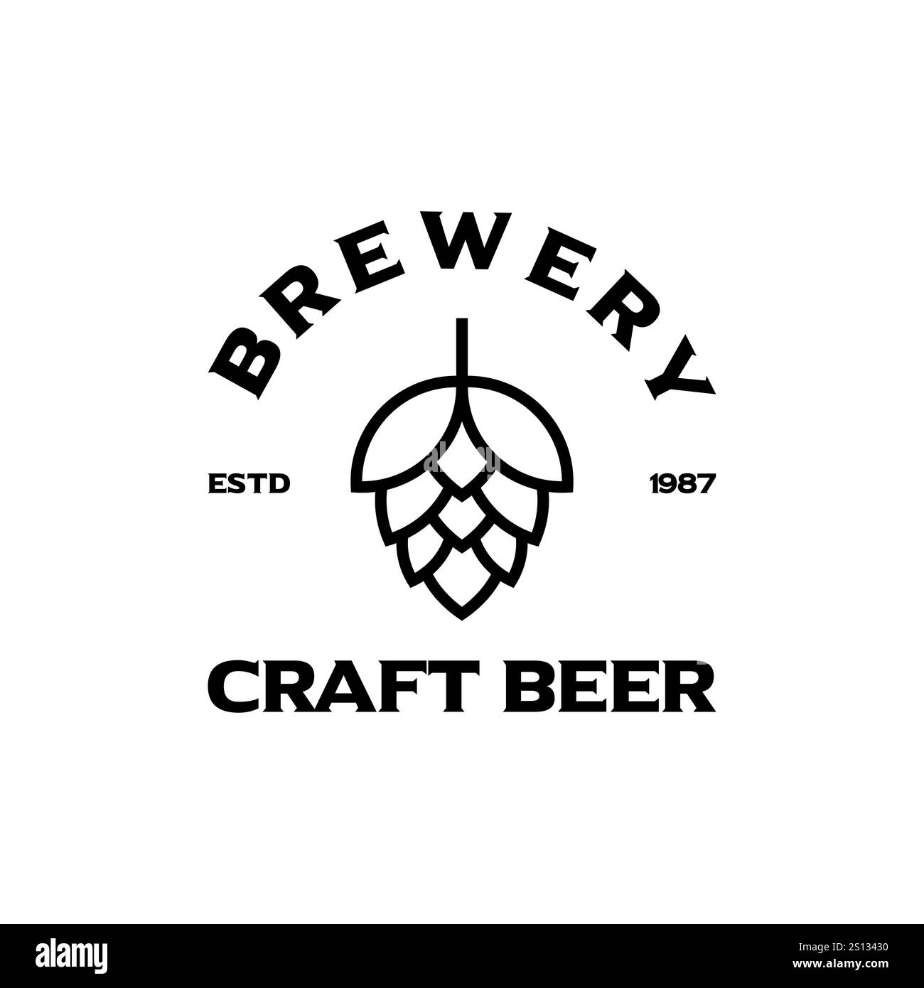 brewing company logo. logo brewery. vintage brewery logo vector Stock Vector Image & Art - Alamy