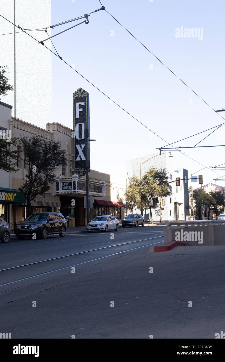 Downtown Tucson Arizona city Scape traffic Stock Photo - Alamy