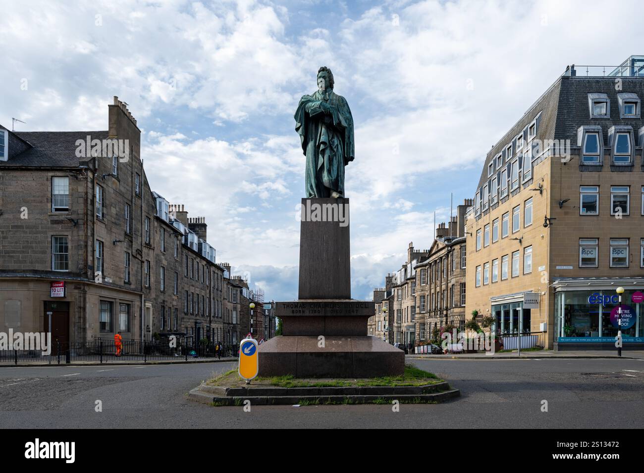 Edinburgh, UK - Jul 17, 2024: Statue of Dr Thomas Chalmers, first ...