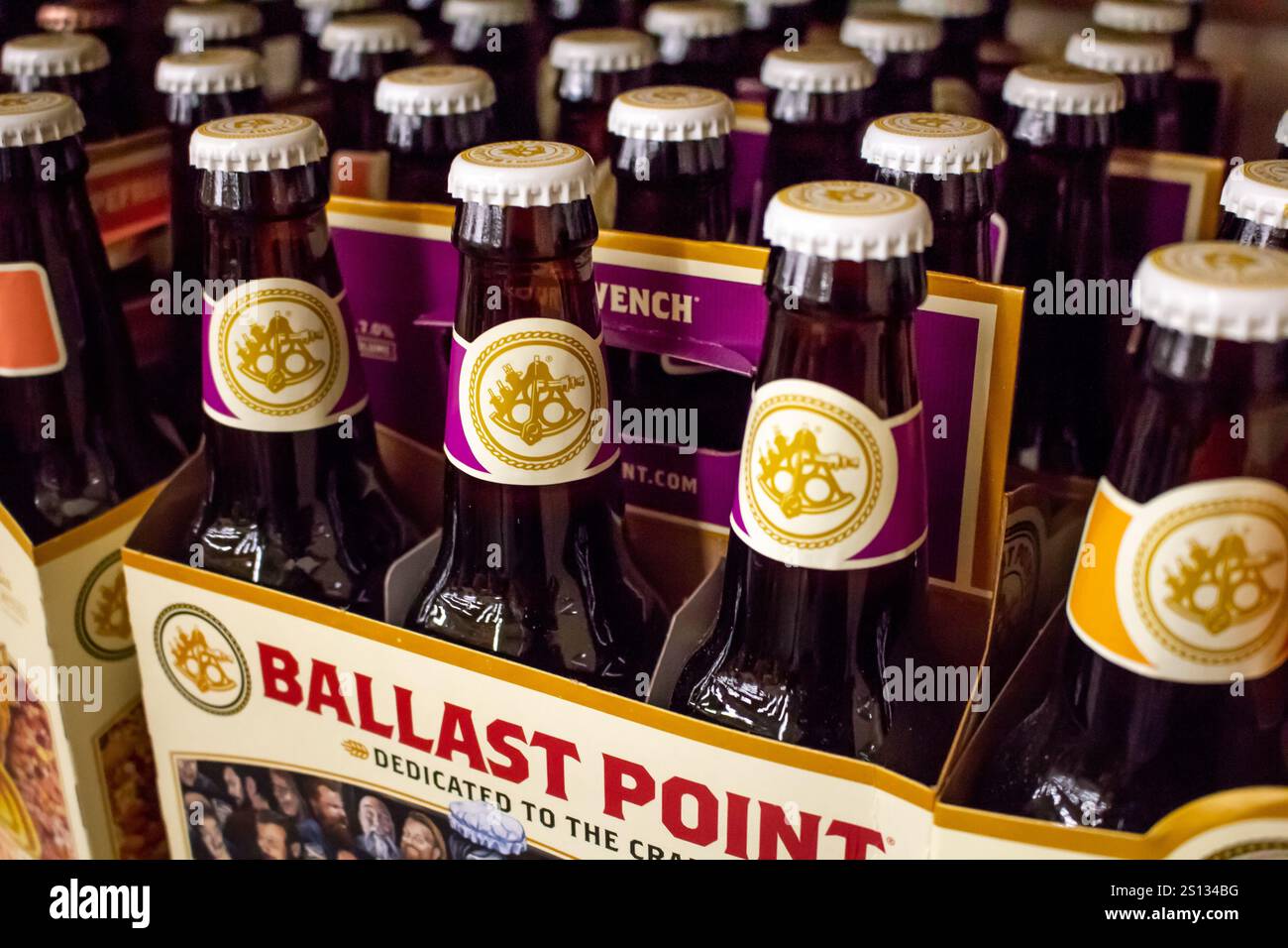 Los Angeles, California, United States: 04-07-2019: A view of several ...