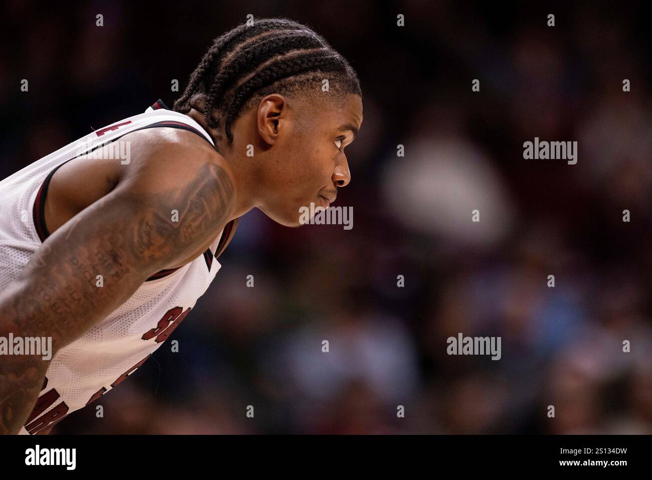 December 30, 2024: South Carolina forward Nick Pringle (5) during the ...