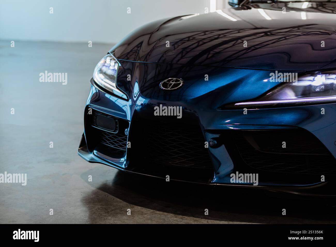 Car for Sale, Toyota Supra at Car Dealership Stock Photo - Alamy