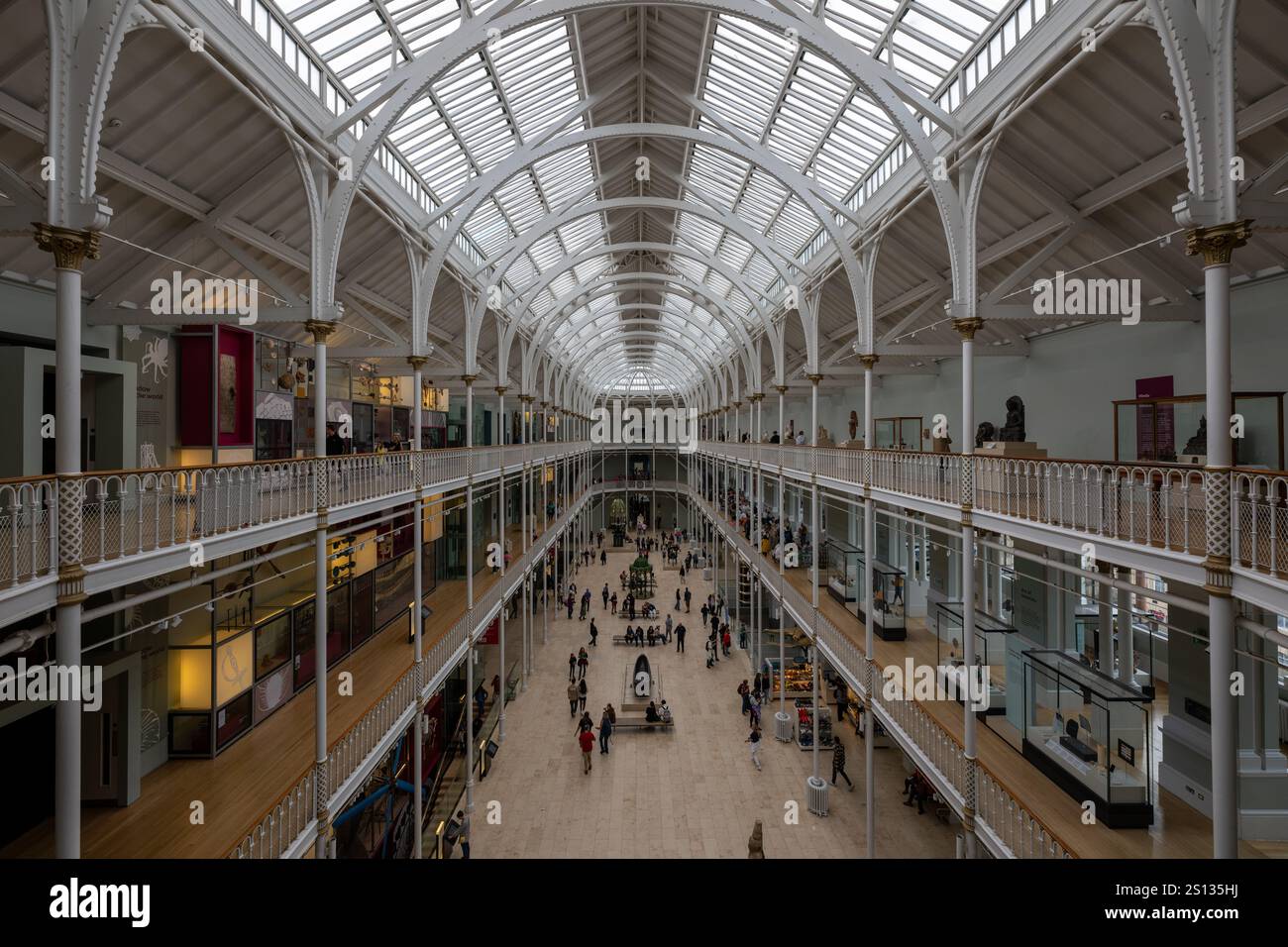 Edinburgh, Scotland - July 16, 2024: Interior of the National Museum of ...
