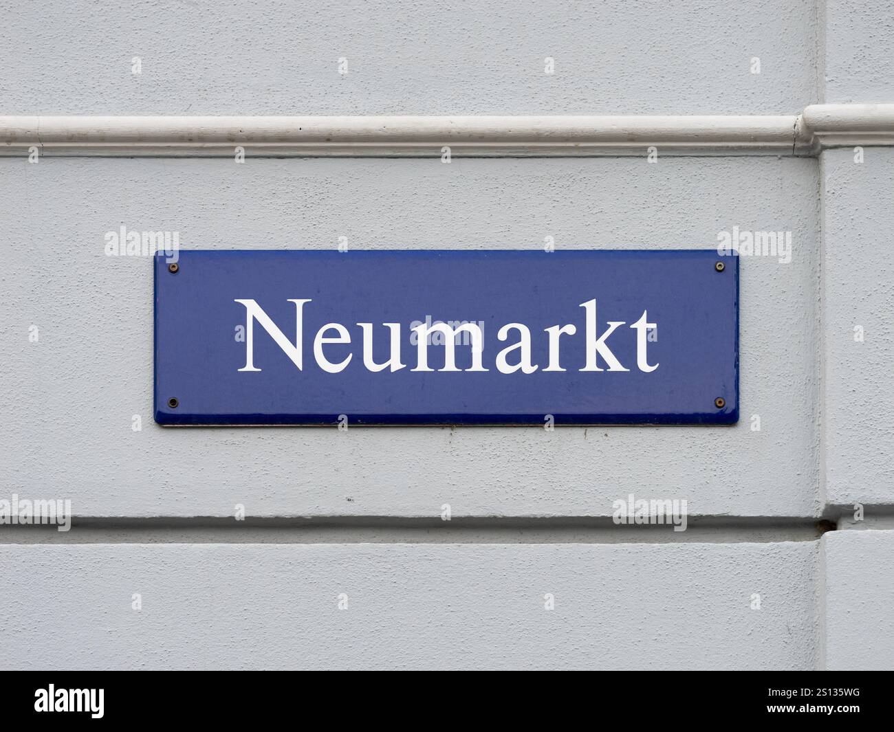 Neumarkt street sign in Dresden, Germany. Location name of the square ...