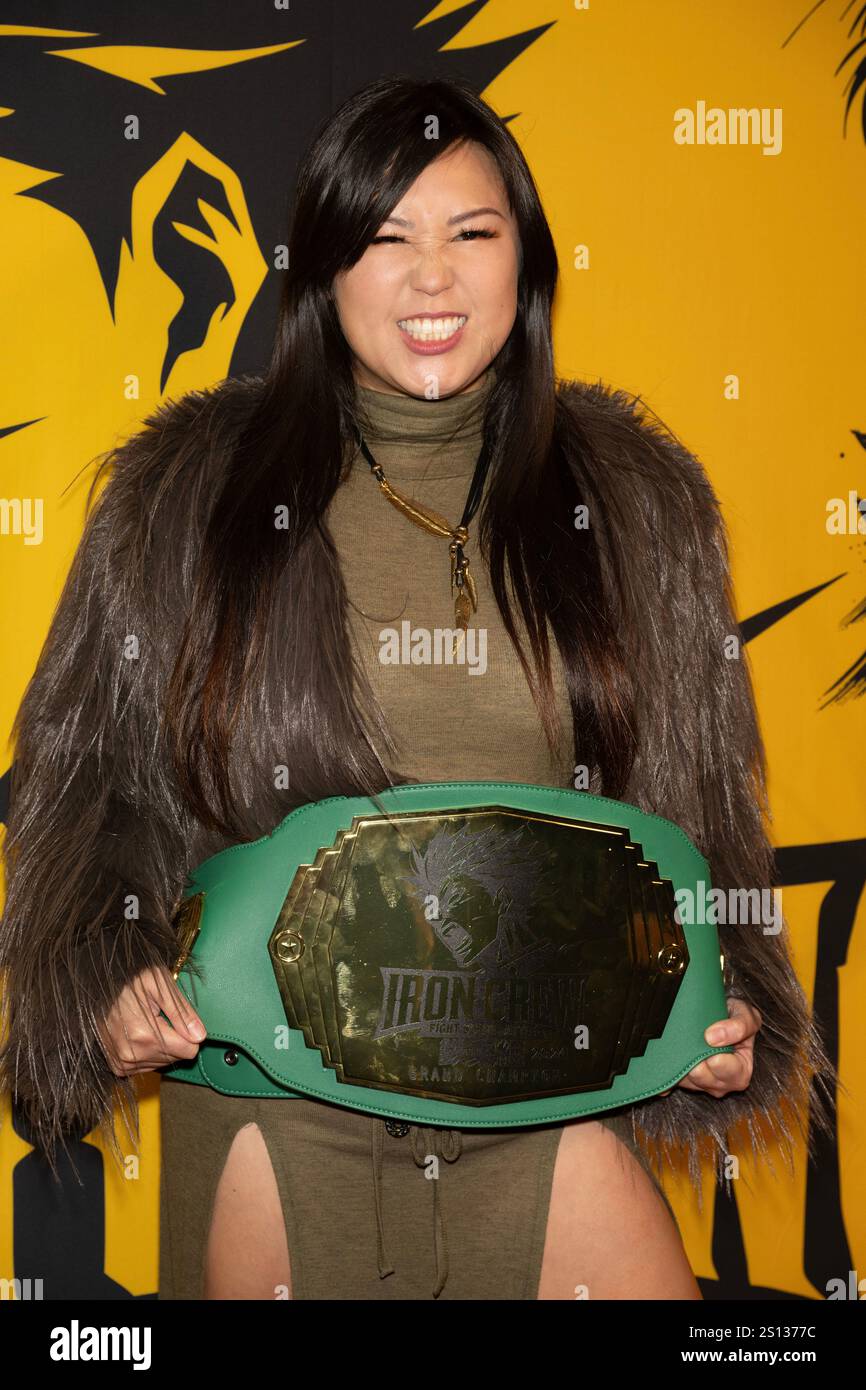 Los Angeles, United States. 29th Dec, 2024. Wrestler Zeda Zhang attends ...