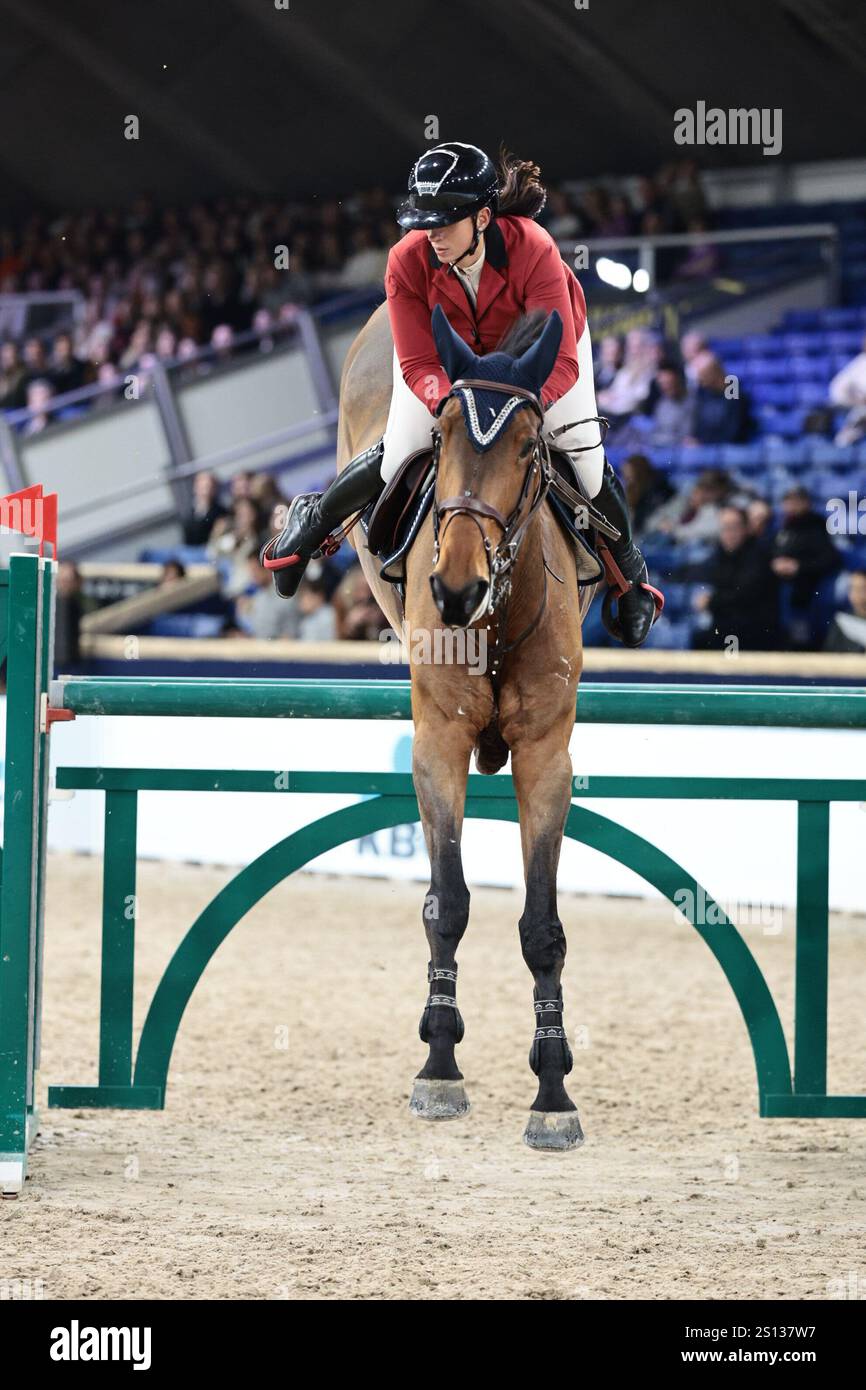 Virginie Thonon of Belgium with Gibbs Un Prince during the Carlsberg ...