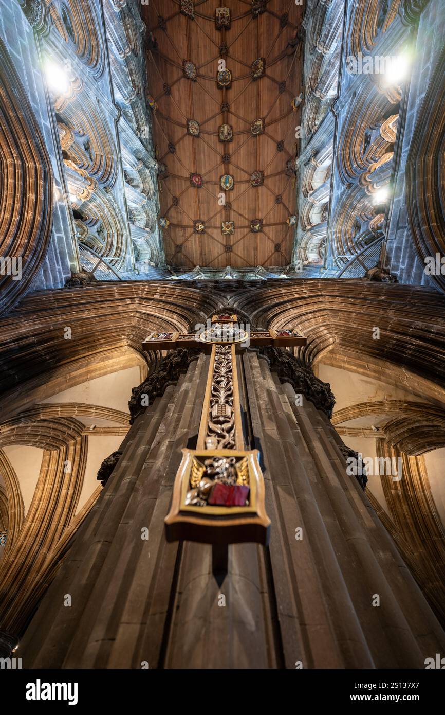 Glasgow, UK - July 13, 2024: Interior of Glasgow Cathedral featuring ...