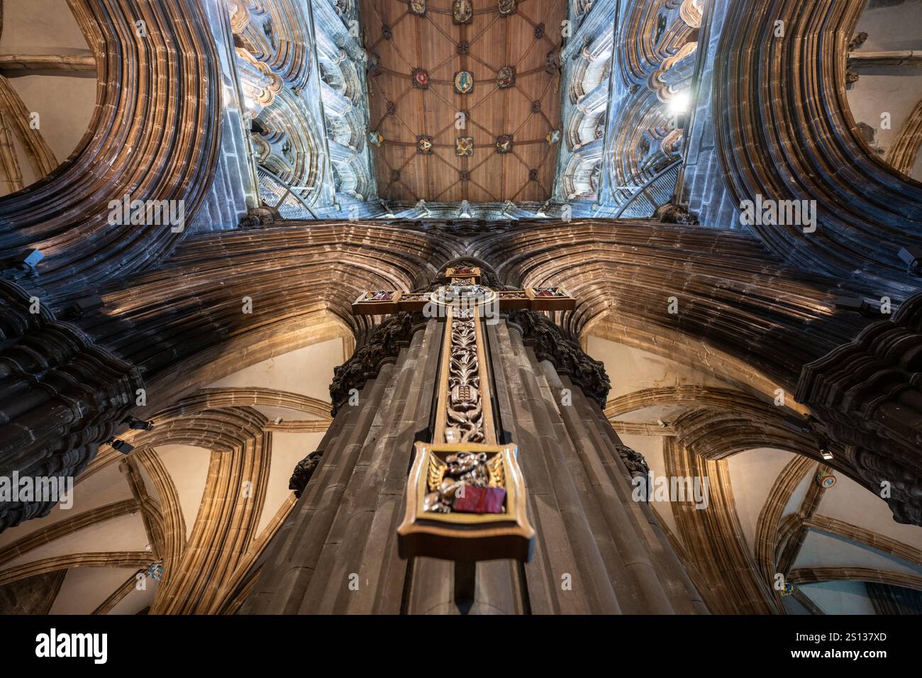 Glasgow, UK - July 13, 2024: Interior of Glasgow Cathedral featuring ...