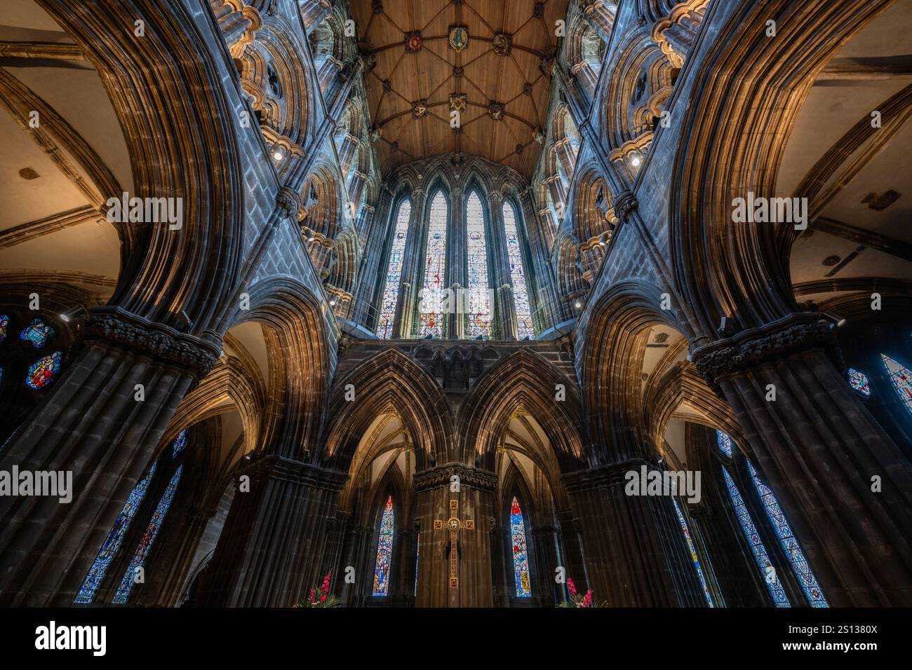 Glasgow, UK - July 13, 2024: Interior of Glasgow Cathedral featuring ...