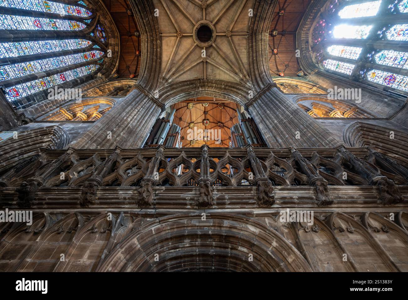 Glasgow, UK - July 13, 2024: Interior of Glasgow Cathedral featuring ...