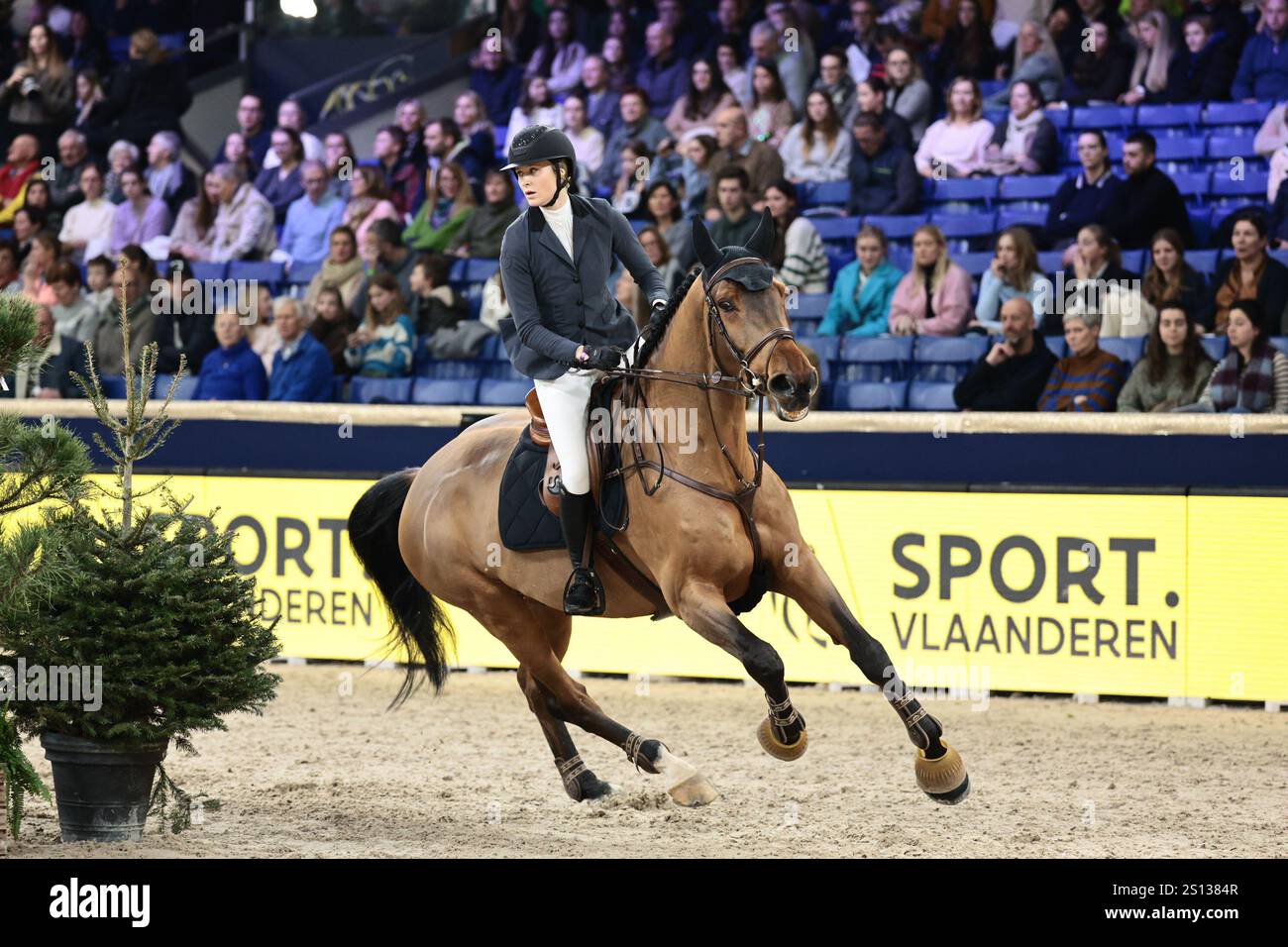 Mechelen, Belgium. 29th Dec, 2024. Marthe van Gorp of Belgium with ...