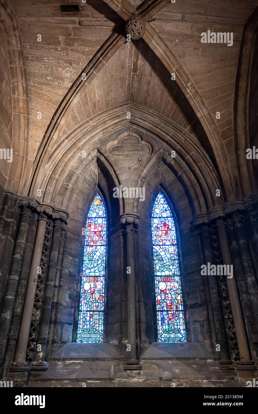 Glasgow, UK - July 13, 2024: Interior of Glasgow Cathedral featuring ...