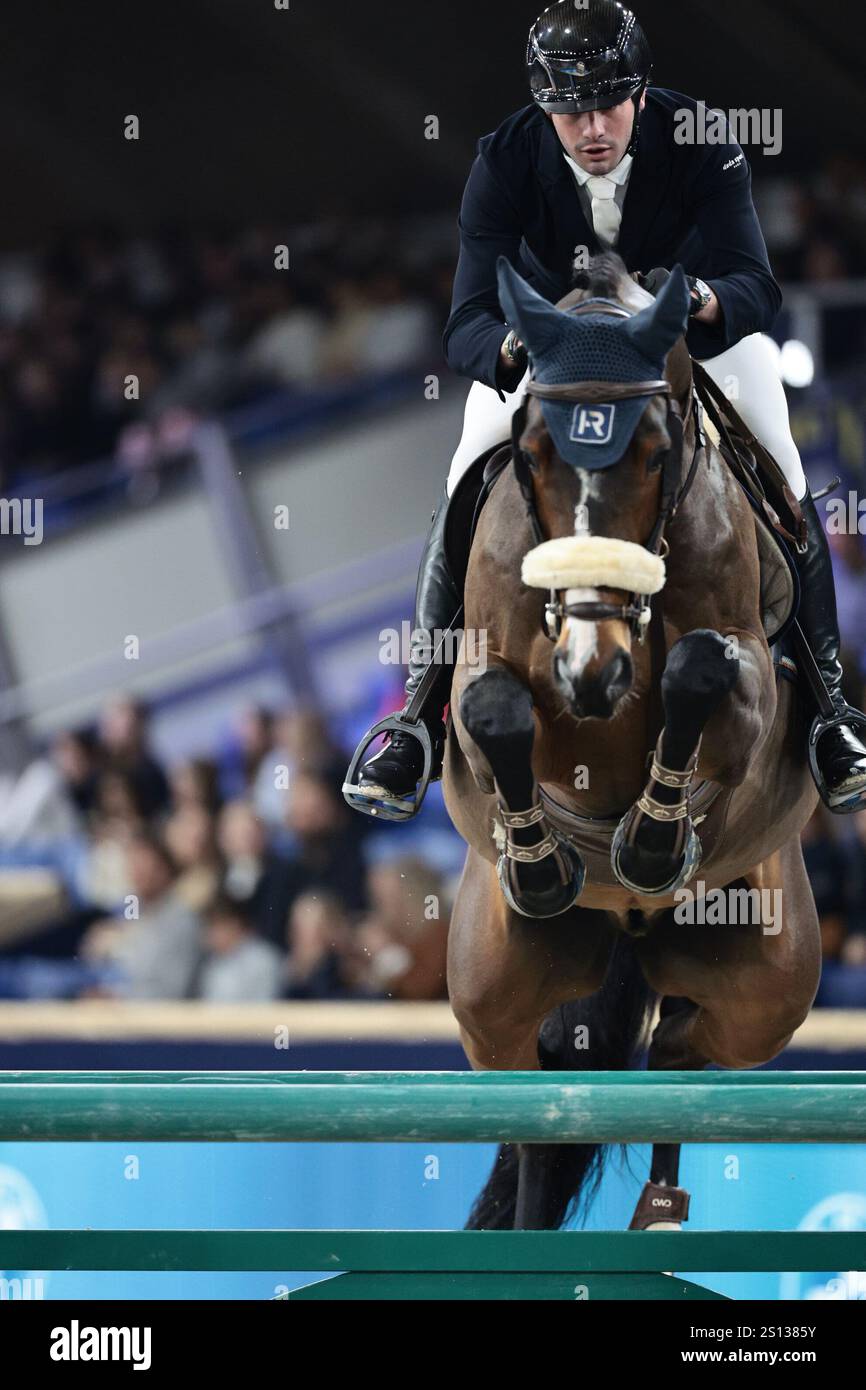 Mechelen, Belgium. 29th Dec, 2024. Nathan Budd of Belgium with Jango ...