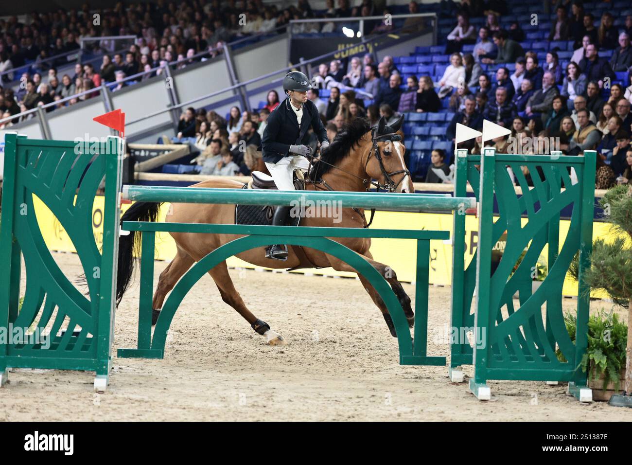 Steven van Meersche of Belgium with Ochi van't Domentshof during the ...