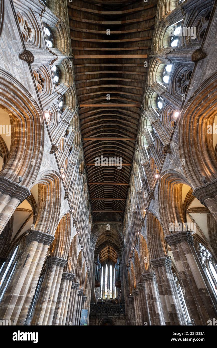 Glasgow, UK - July 13, 2024: Interior of Glasgow Cathedral featuring ...
