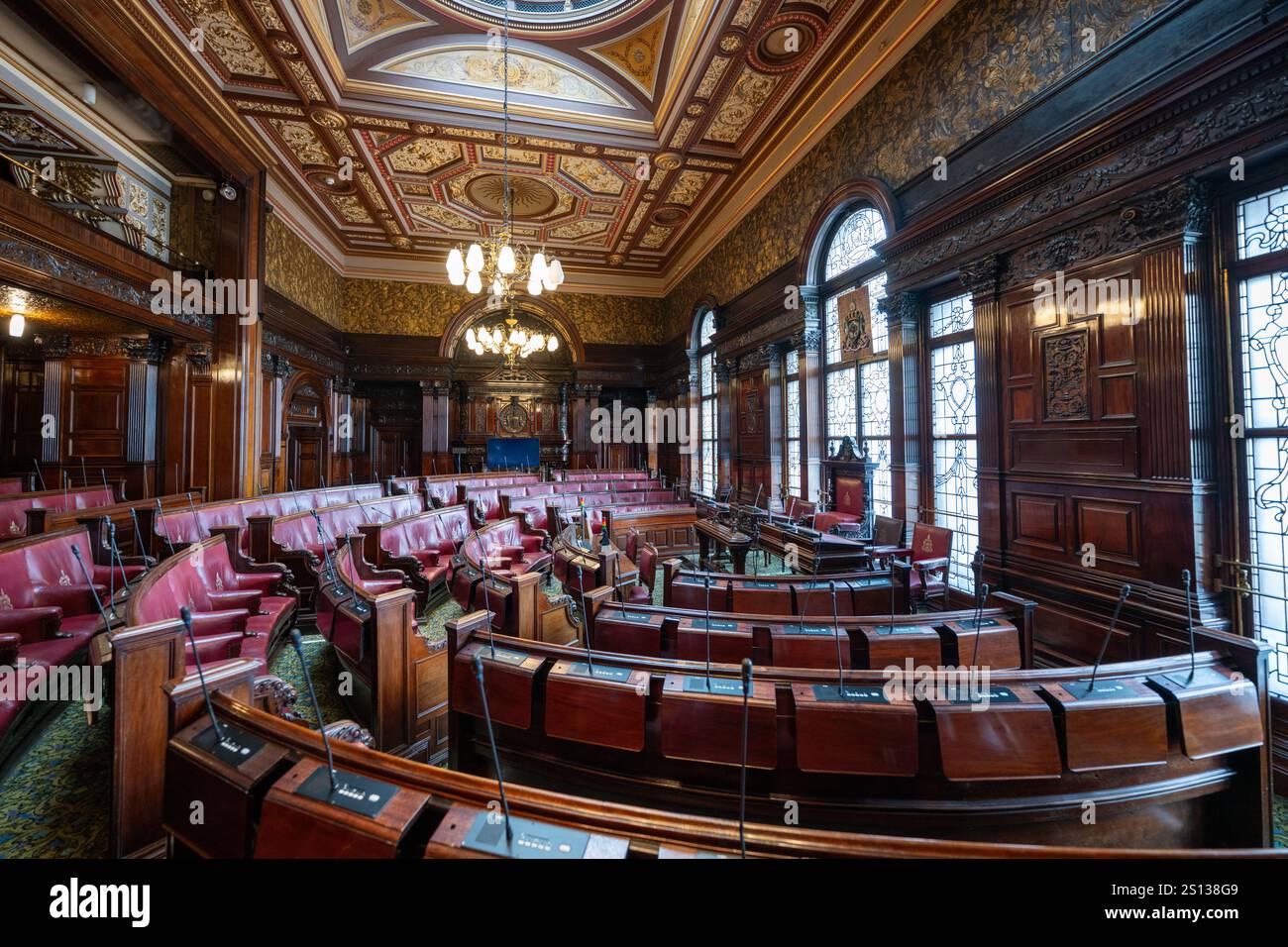 Glasgow, UK - Jul 12, 2024: The Glasgow City Chambers building ...