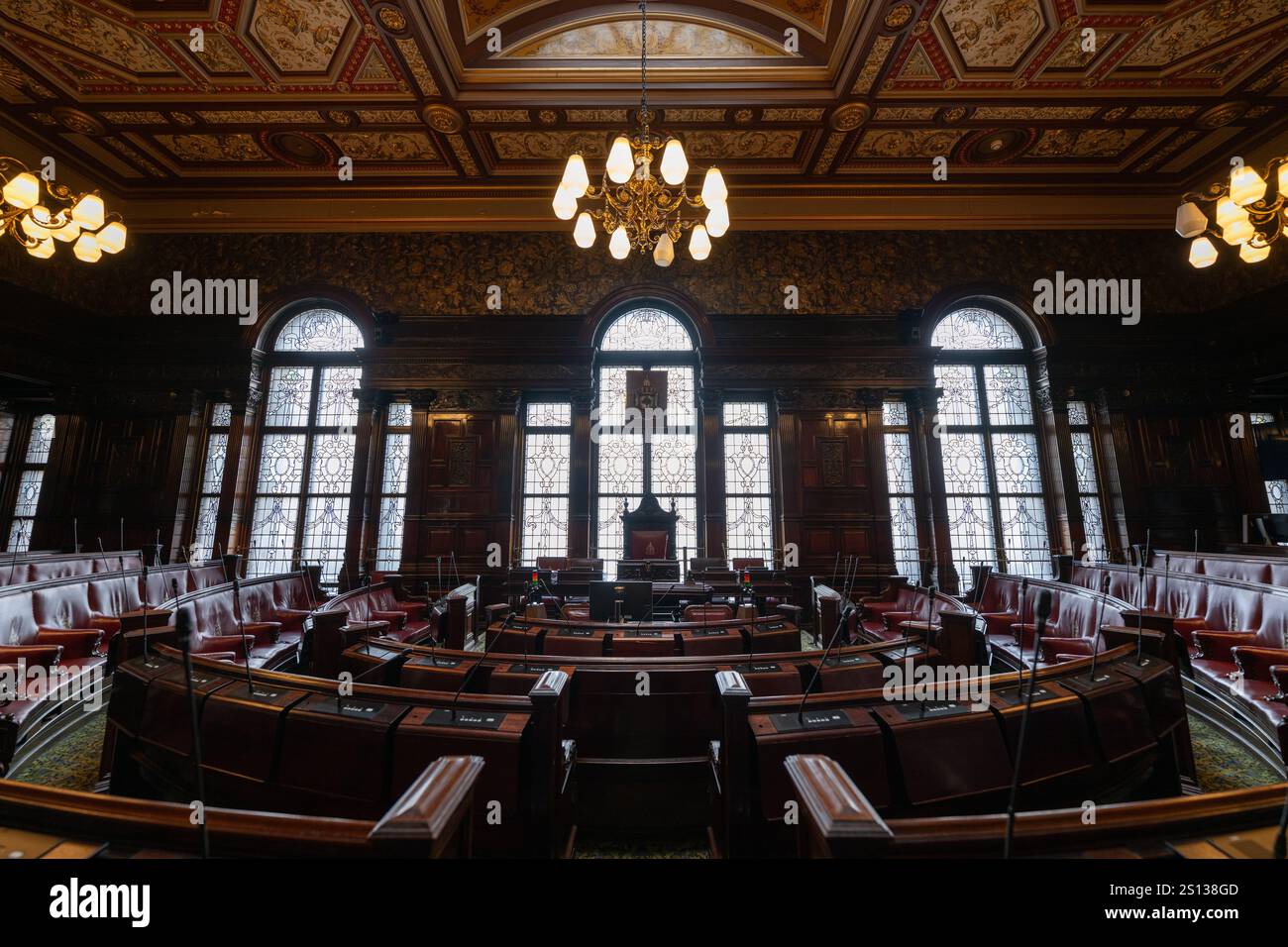 Glasgow, UK - Jul 12, 2024: The Glasgow City Chambers building ...