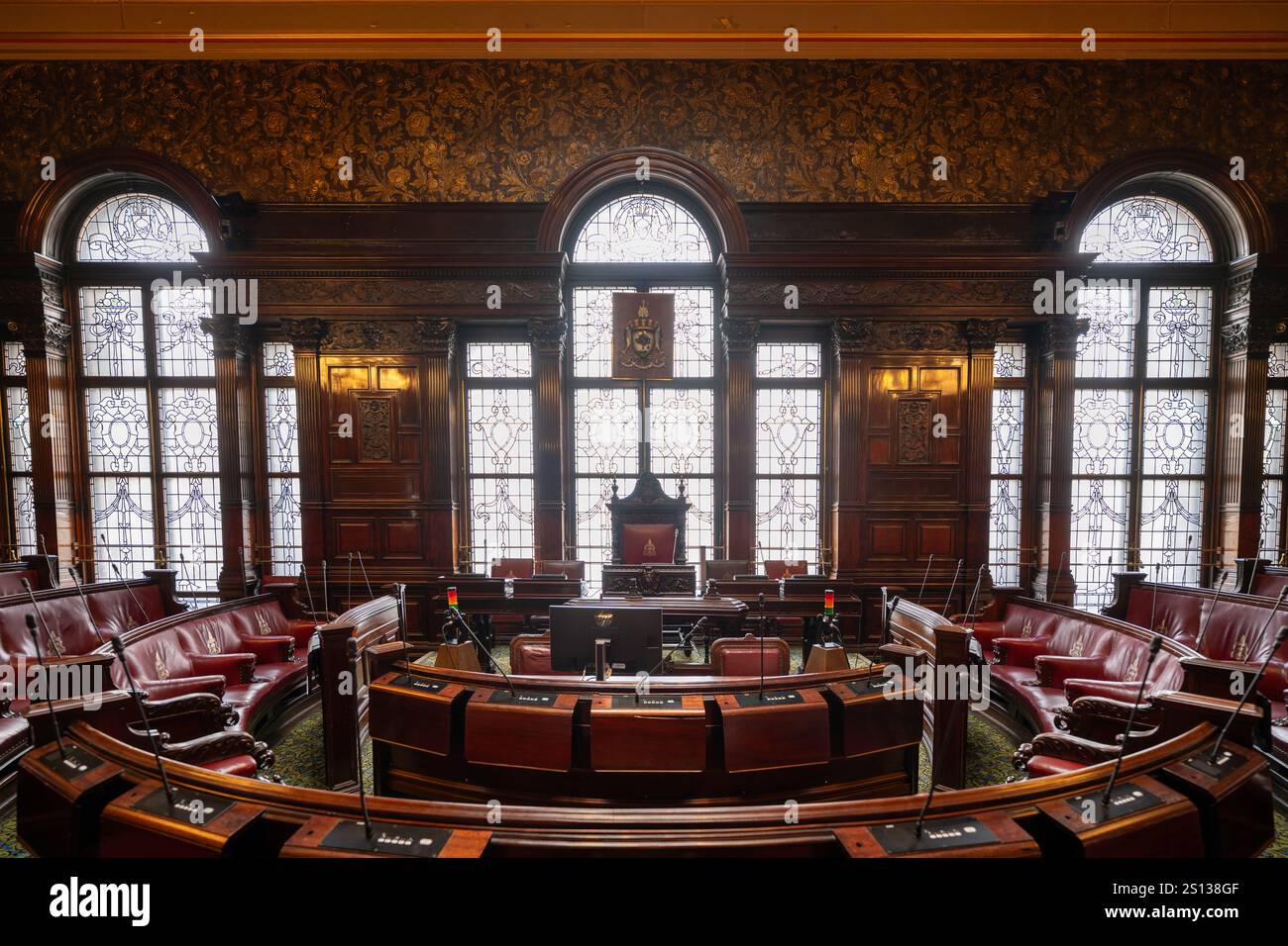 Glasgow, UK - Jul 12, 2024: The Glasgow City Chambers building ...