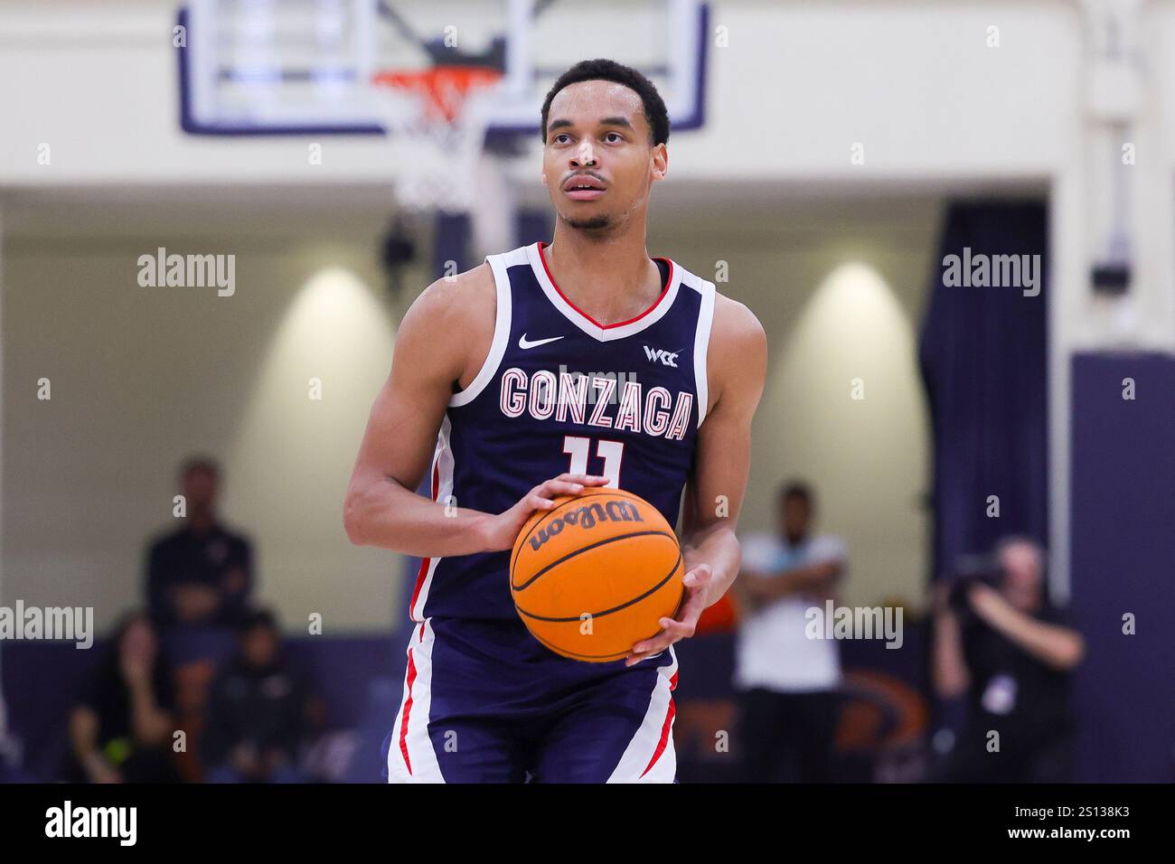 Gonzaga guard Nolan Hickman during the first half of an NCAA college ...