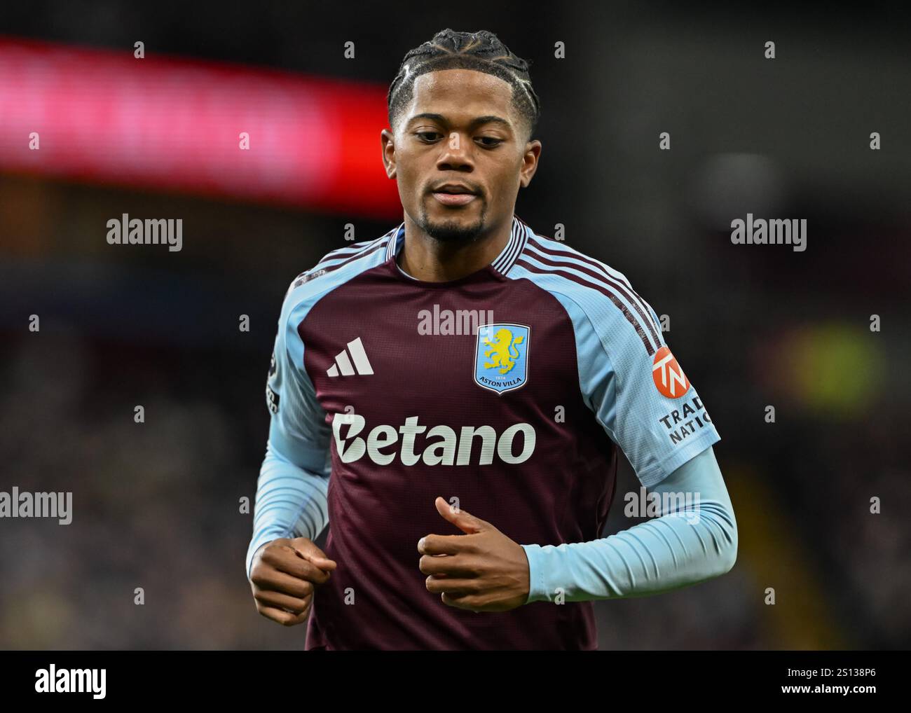 Birmingham, UK. 30th Dec, 2024. Leon Bailey of Aston Villa during the ...