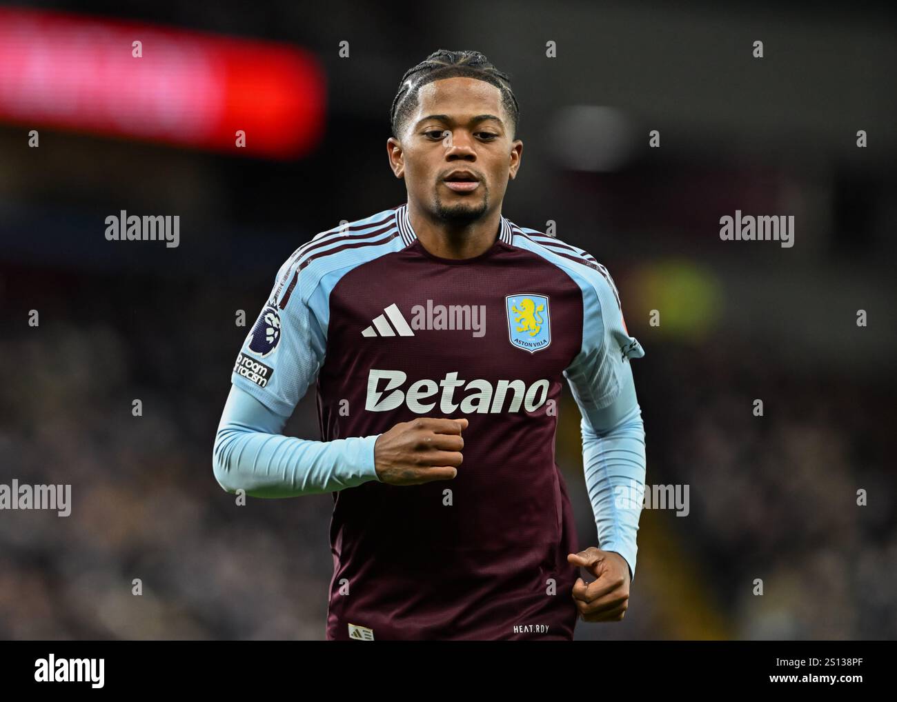 Birmingham, UK. 30th Dec, 2024. Leon Bailey of Aston Villa during the ...