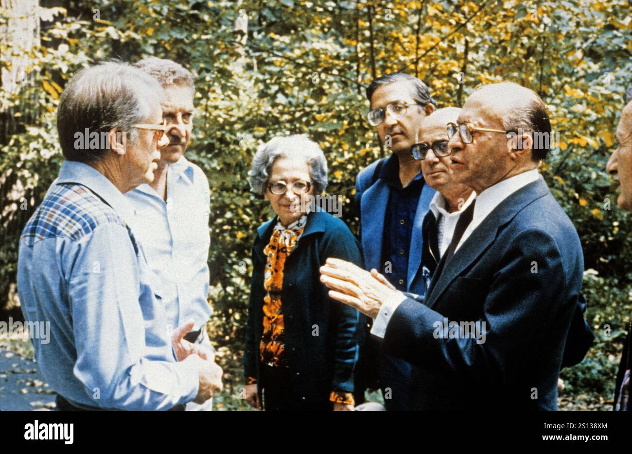United States President Jimmy Carter, left, chats with Prime Minister ...
