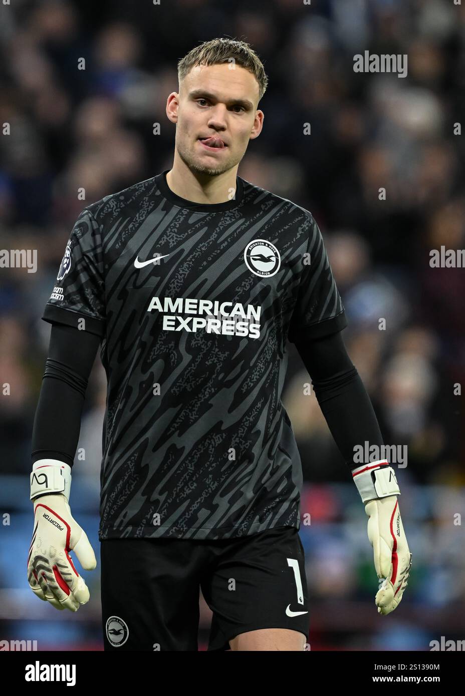Birmingham, UK. 30th Dec, 2024. Bart Verbruggen of Brighton & Hove ...