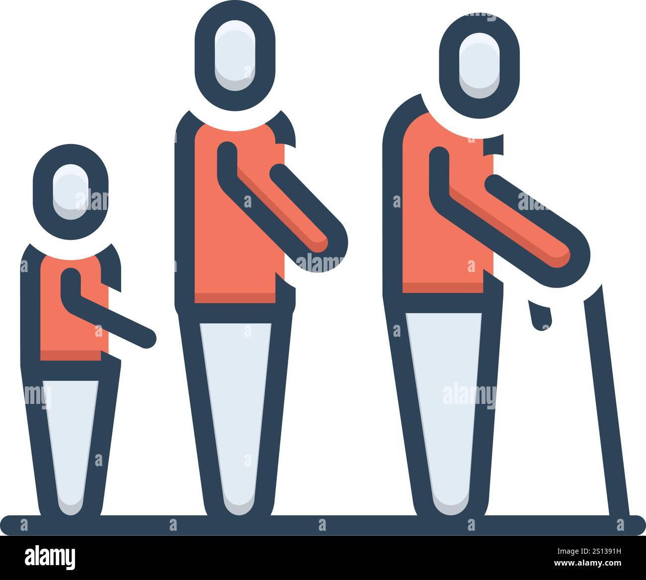 Age evolution human cycle Cut Out Stock Images & Pictures - Alamy
