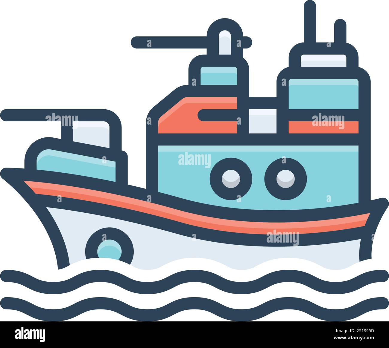 Icon for battleship, ship of war Stock Vector Image & Art - Alamy