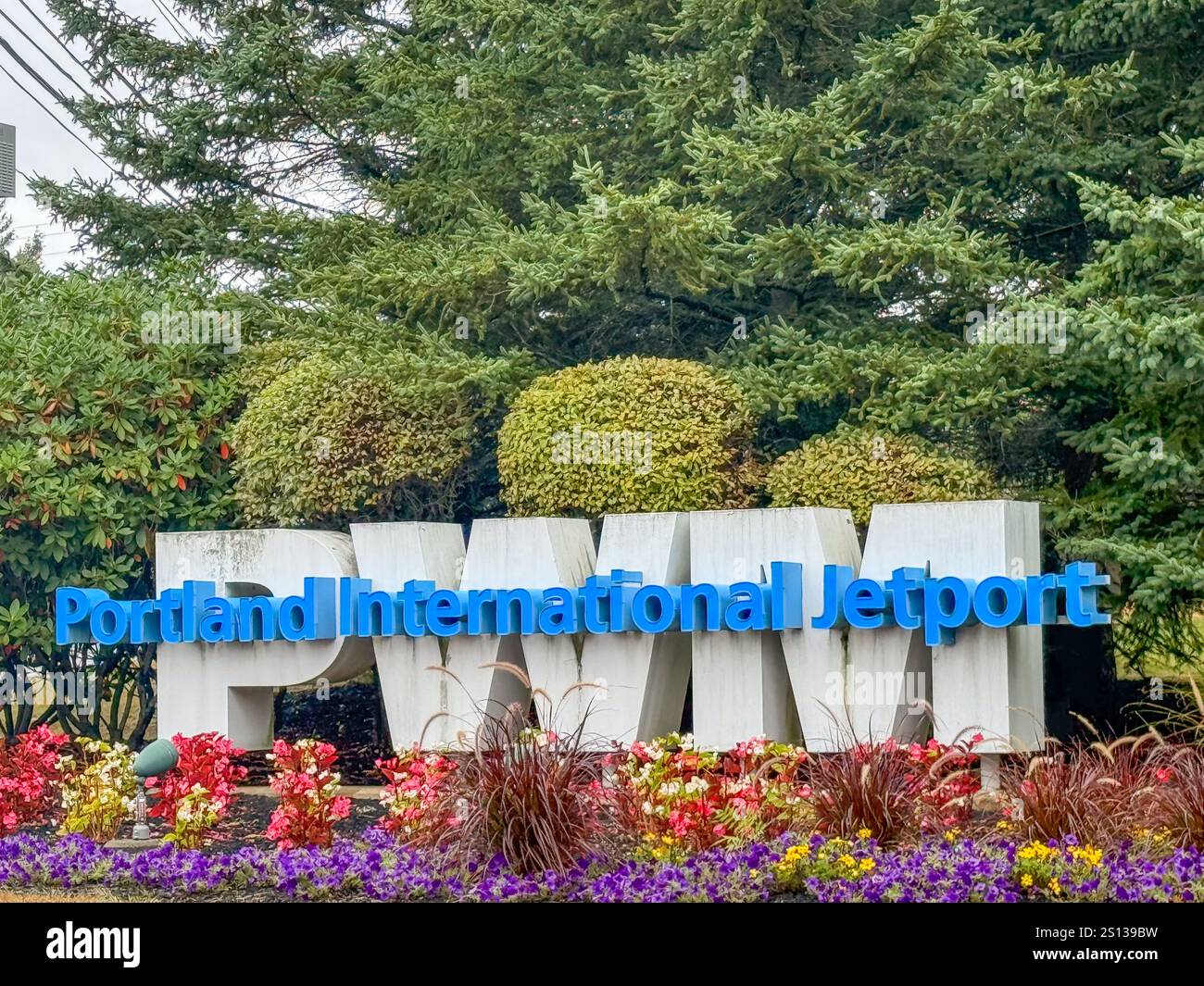 Portland, Maine, USA - 9.20.2024: Main entrance sign to the ...