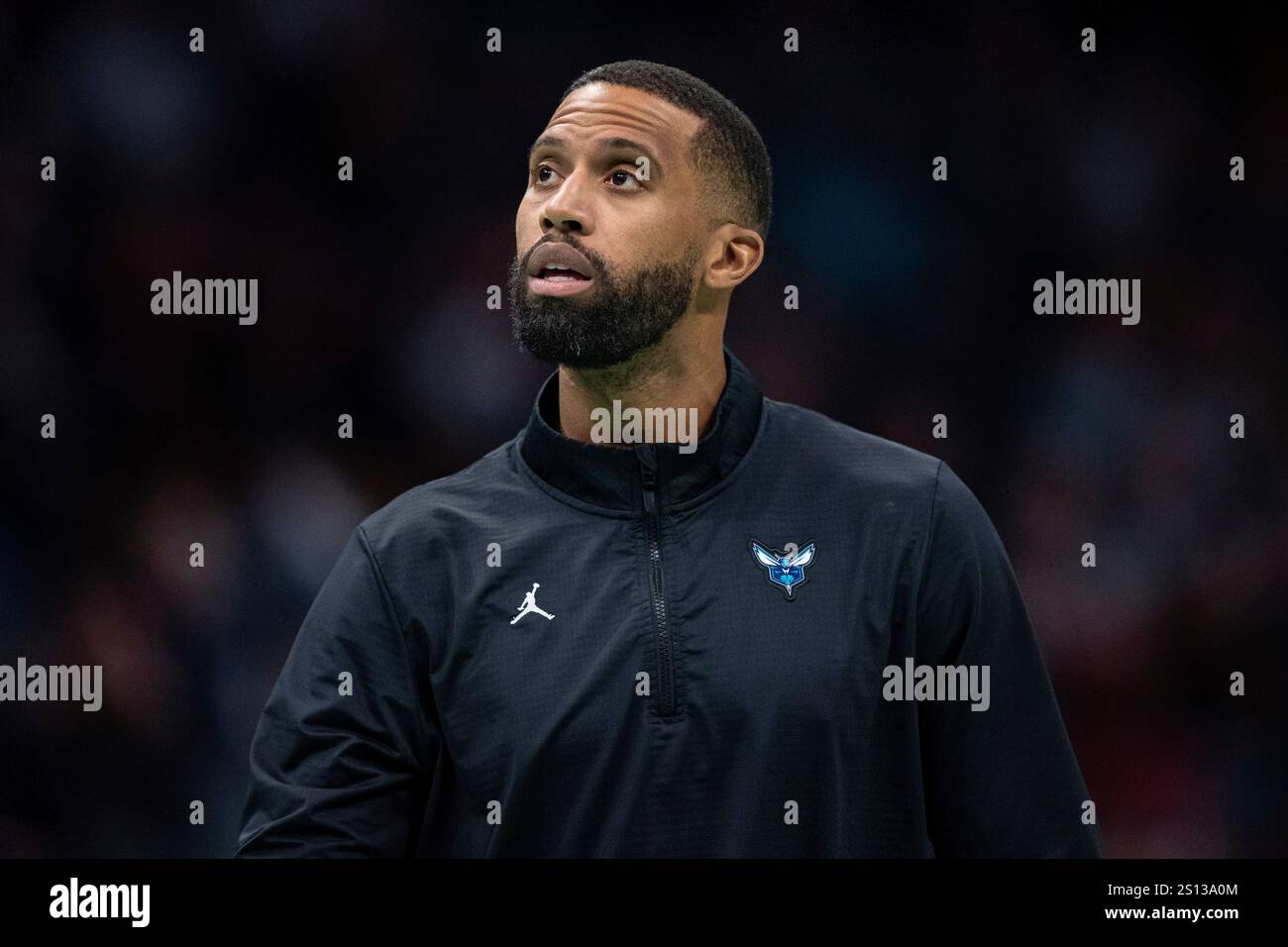 Charlotte Hornets head coach Charles Lee looks on during the second ...