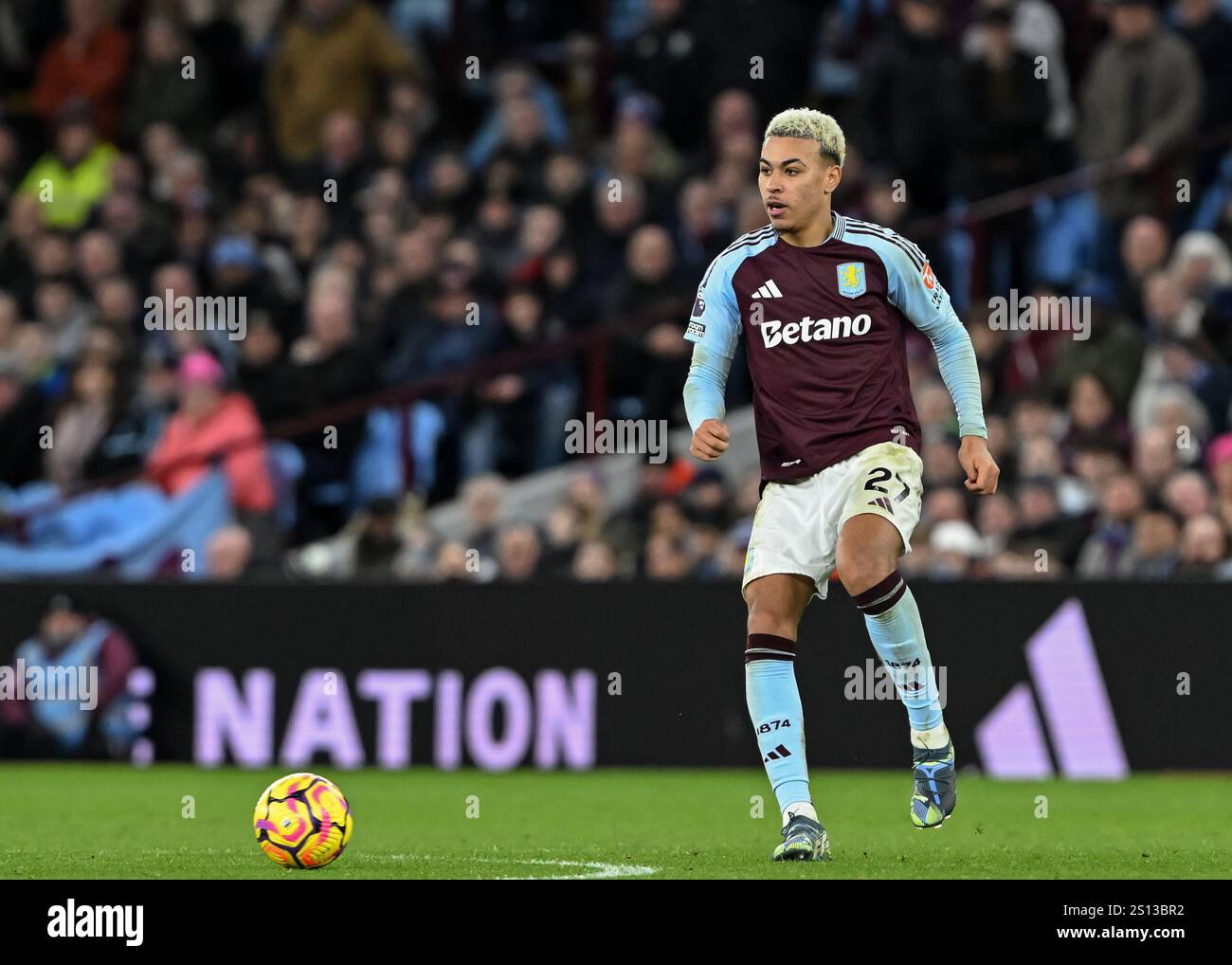 Birmingham, UK. 30th Dec, 2024. Morgan Rogers of Aston Villa during the ...