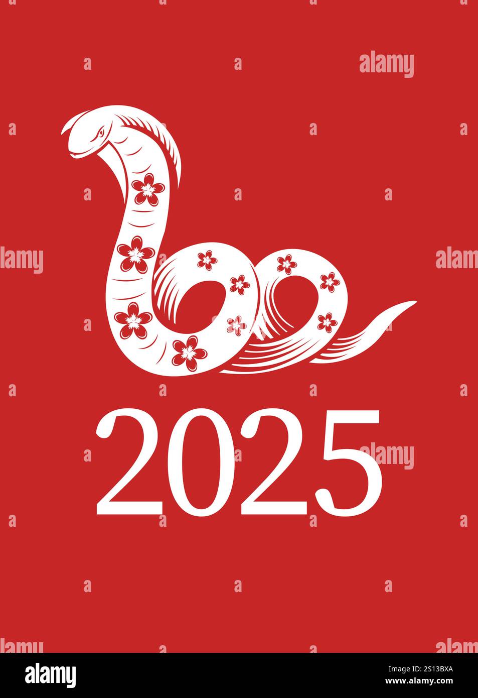 Chinese snake illustration Stock Vector Images - Alamy