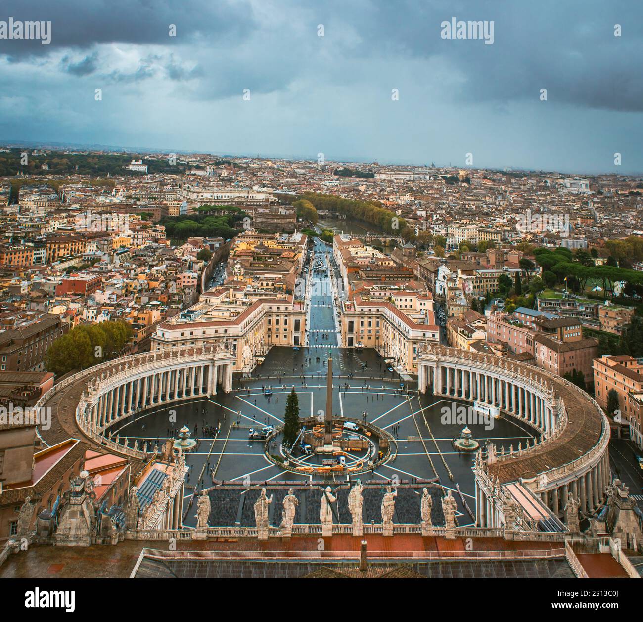 Paint Peter's Basilica Rome Italy Vatican City Stock Photo - Alamy