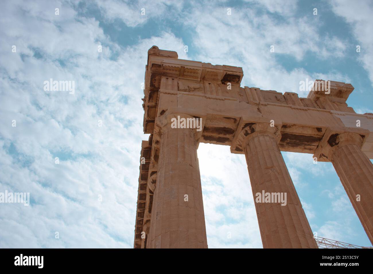 Acropolis Athens Greece ancient columns and ruins Stock Photo - Alamy