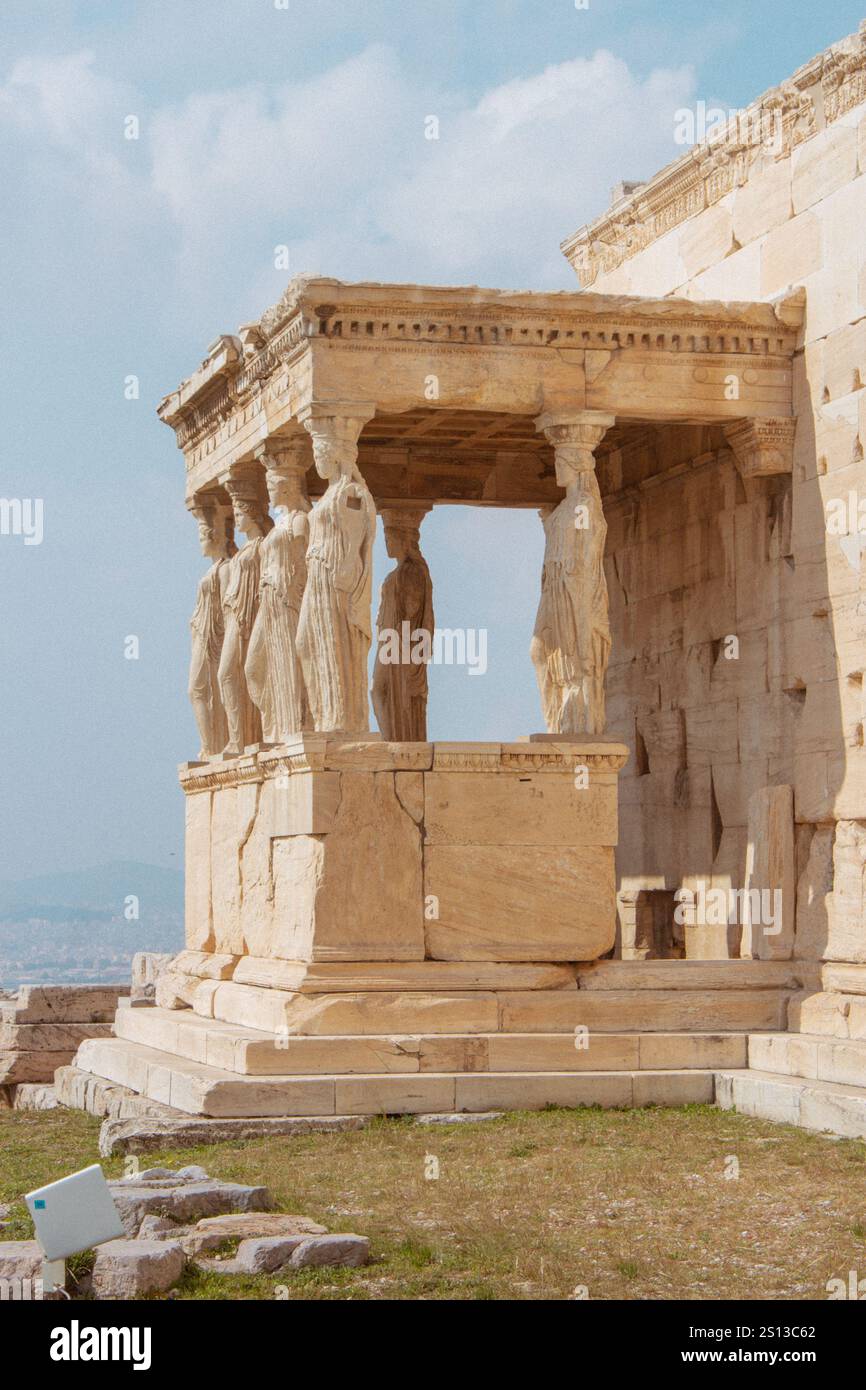 Acropolis Athens Greece ancient columns and ruins Stock Photo - Alamy