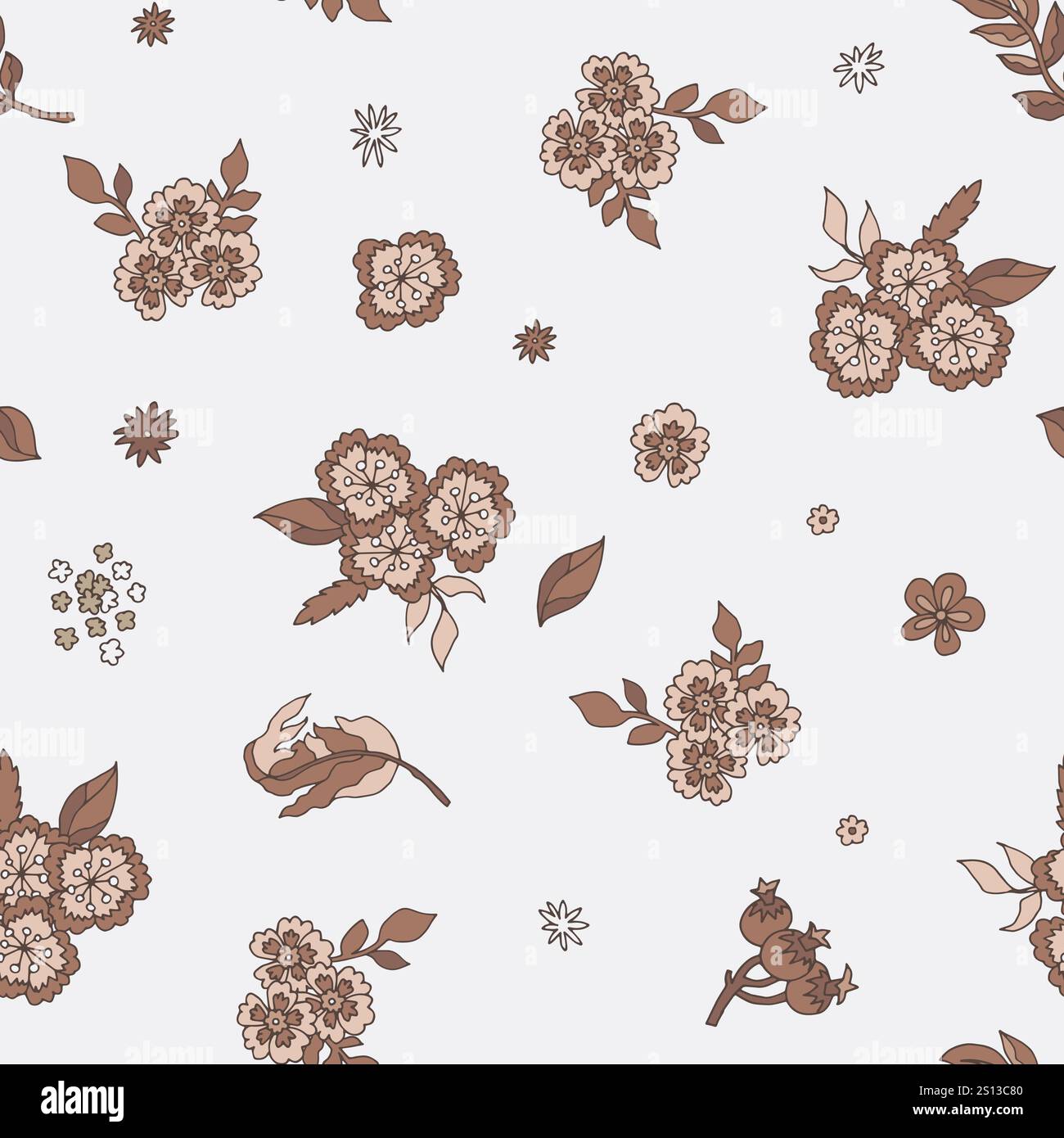 Floral background mocha mousse Stock Vector Images - Alamy