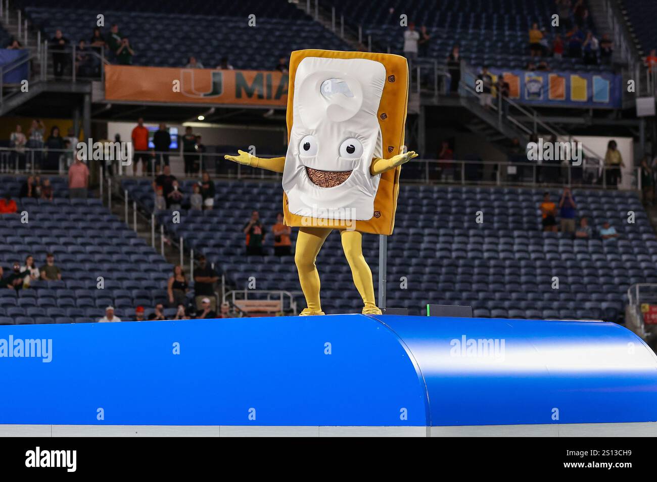 Orlando, FL, USA. 28th Dec, 2024. The cinamon Pop-Tart mascot before ...